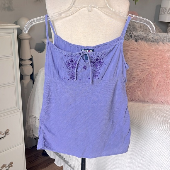Limited Too | Shirts & Tops | Limited Too Purple Embroidered Tank Top ...